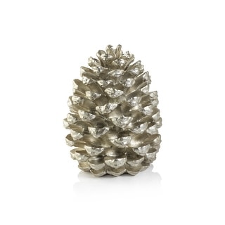 Silver Decorative Pinecone Figurine, 14" - Bed Bath & Beyond - 38443802